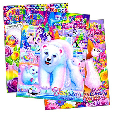 Lisa Frank Playtime Coloring Books Activity Set - Warehousesoverstock