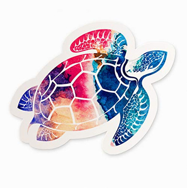Sea Turtle Car Decal 4 Watercolor Turtle Sticker Cute Stickers Stickers ...