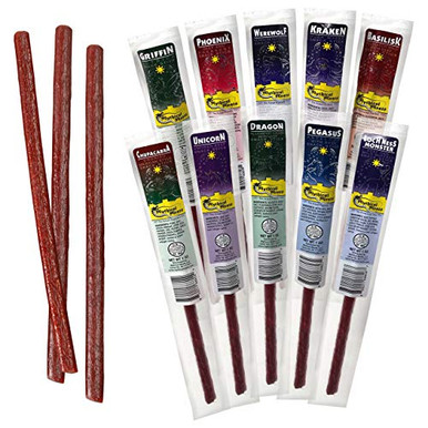 Exotic Meat Snack Sticks by Mythical Meats Snack Pack of 10 Exotic Game ...