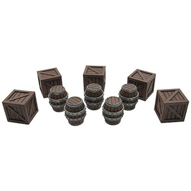 Crates and Barrels 3D Printed Tabletop RPG Scenery and Wargame Terrain ...