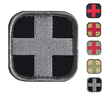 Medic Cross First Aid Morale Patch Stitch Embroidered Perfect for IFAK ...