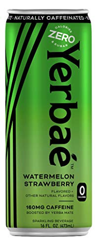 Yerbae Sparkling Water Watermelon Strawberry Fruit Flavored Seltzer ...