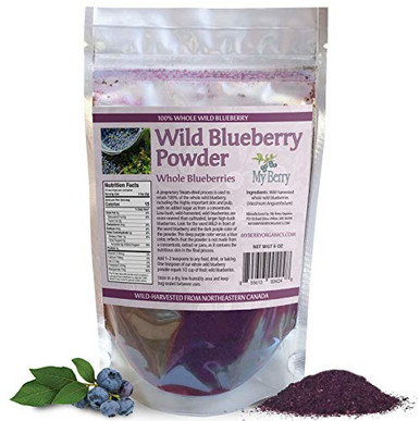 Wild Blueberry Powder 100 Whole Berry No Pesticides 6oz Grown in North ...