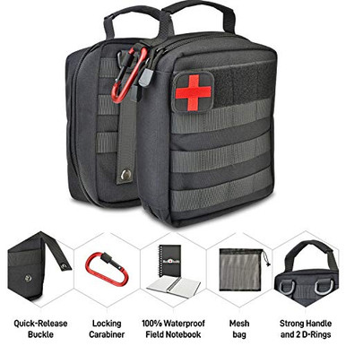 Tactical Outdoor Admin Pouch - Emergency Kit, Military Grade 1000D EDC ...