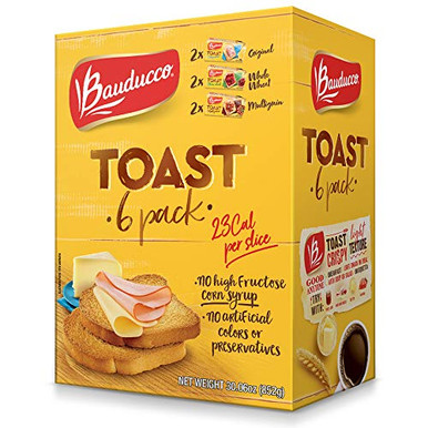 Bauducco Toast Original Whole Wheat Multigrain Delicious Light Crispy ...