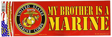 EagleEmblems BM0090 Sticker USMC My Brother 3 5x10 - Warehousesoverstock