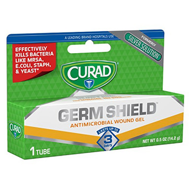 Curad Germ Shield Antimicrobial Silver Wound Gel 0 5 ounces 1 tube for ...