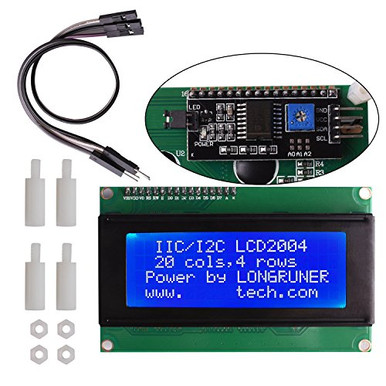 for ArduinoIDE Longruner 20x4 LCD Display Module IIC I2C TWI Serial ...