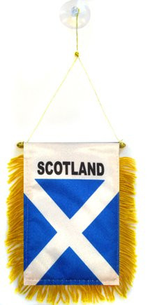AZ FLAG Scotland Mini Banner 6 x 4 Scottish Pennant 15 x 10 cm Mini ...