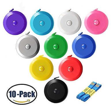 Tape Measure 150 cm 60 inch Push Button Tape Body Measuring Soft ...