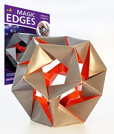 Magic Edges 6 Polyhedra 3D Paper Model Kit Geometric Solid Fourteenth ...