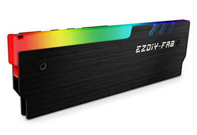 EZDIY-FAB RGB DDR Memory RAM Cooler Heat Sink Cooling Vest Fin Radiation Dissipate For DIY PC ...