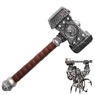 damdos Cosplay Prop Medieval Foam Block Battle Hammer Wow Warcraft ...