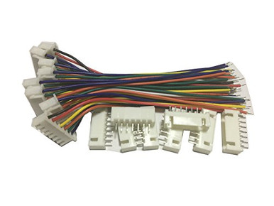 8 PCS 7 PIN JST XH Female Connector on One Side 100mm 1007 26 AWG 8 PCS ...