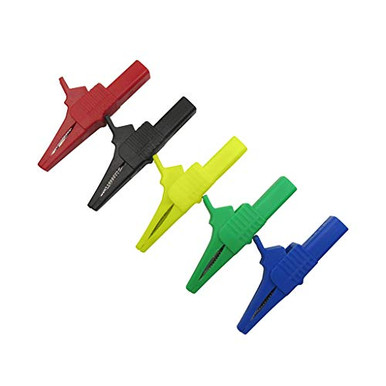 5 Pieces Alligator Clip Electric High Voltage Test Lead Wire Connector ...