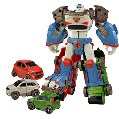 TOBOT Mini Deltatron 3 Cars X Z D Transformer Robot Toy Action Figure ...