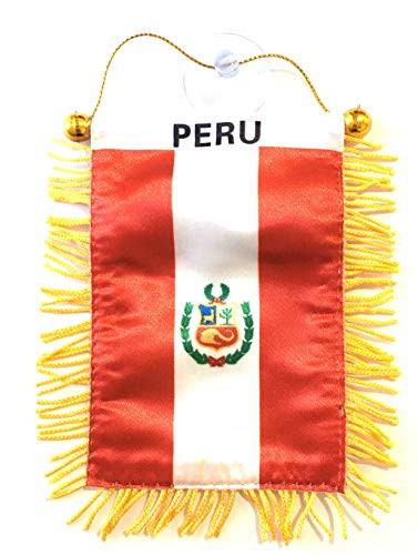 Small Peru car Window Flag Mini Peru Flag Automobile Cars SUV Trucks ...