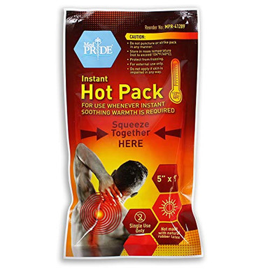 Medpride Instant Hot Packs 5 x 9 Packs 24 Pack Disposable Instant ...