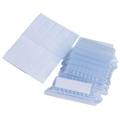 DGQ 100 Packs Hanging File Folder Tabs and Inserts 2 Clear 1 5 Cut ...