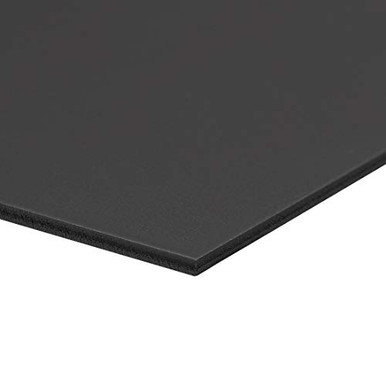 uxcell PVC Foam Board Sheet 3mm T x 12 W x 16L Black Double Sided ...