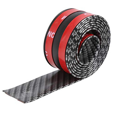 X AUTOHAUX 1m 3 3ft Car Universal Rubber Sticker Carbon Fiber Pattern ...