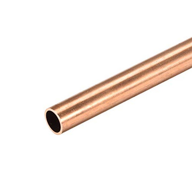 uxcell Copper Round Tube 6mm OD 0 5mm Wall Thickness 300mm Long ...