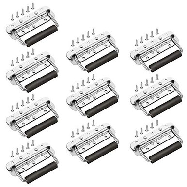 GBGS Spring Loaded Pull Handles with PVC Grip for Tool Box Trunk 110lbs ...