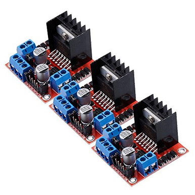 Yakamoz Pack of 3Pcs L298N Motor Drive Controller Board DC Dual H Bridge Robot Stepper Motor ...