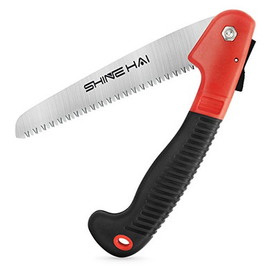 SHINE HAI Folding Hand Saw Camping Pruning Saw with Rugged 7 Blades All ...
