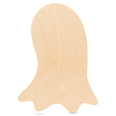 Large Wooden Ghost Shapes 16 x 11 5 Inch Bag of 2 Unfinished Wood Ghost ...