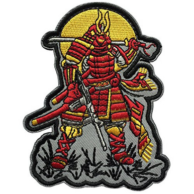 SpaceCar Japan Samurai Armour Military Tactical Morale Badge Hook Loop ...
