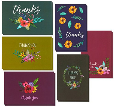 Thank You Cards - 48-Count Thank You Notes, Bulk Thank You Cards Set ...