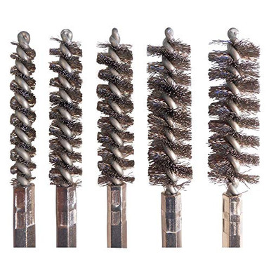 Stainless Steel Barrel Pipe Hole Internal and Thread Cleaning Brush 5 ...
