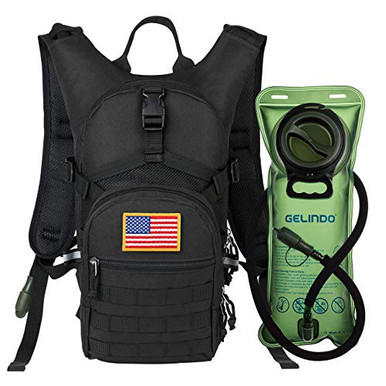 Gelindo Military Tactical Hydration Backpack with 2L Water Bladder ...