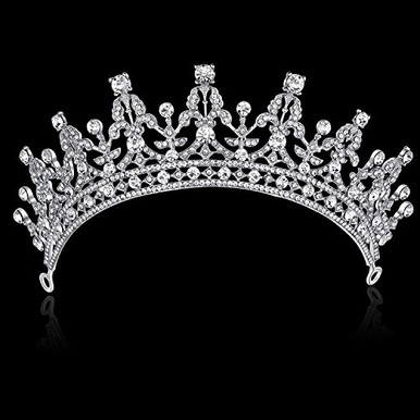 BABEYOND Crystal Queen Tiara Birthday Crown Rhinestones Pageant ...