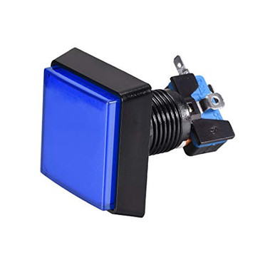 uxcell Game Push Button 50x50 Square 12V LED Illuminated Push Button ...