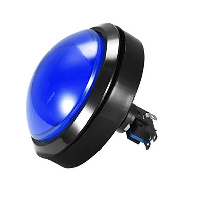 uxcell Game Push Button 98mm Round 12V LED Illuminated Push Button Switch with Micro Switch for ...
