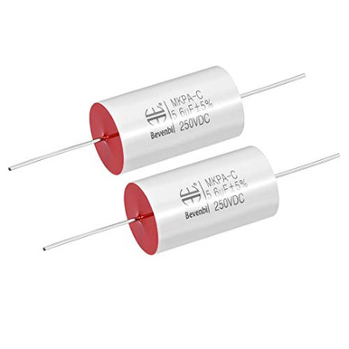 uxcell Film Capacitor 250V DC 56uF MKPA C Round Axial Polypropylene ...