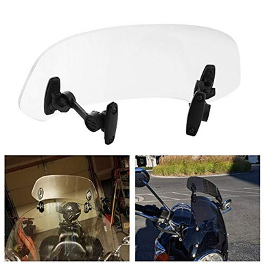 Sporacingrts Universal Motorcycle Windshield Extension Adjustable Clip ...