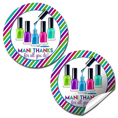 Mani Thanks Teacher Staff or Employee Appreciation Thank You Sticker ...