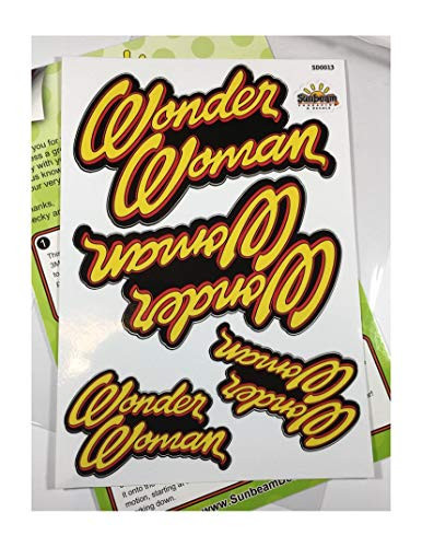 Wonder Woman Cursive Logo Sticker. Peel and Stick Vinyl Decal for car ...