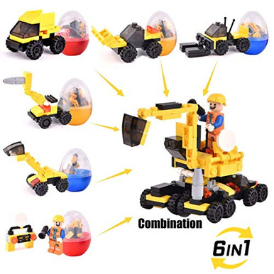 Building Blocks for Kids, Easter Eggs Filled with Toy Construction ...