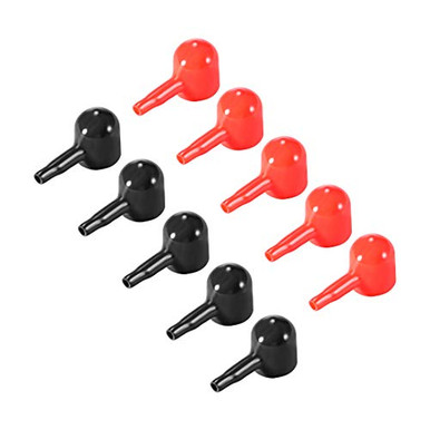 uxcell Battery Terminal Insulating Rubber Protector Covers for 12mm ...