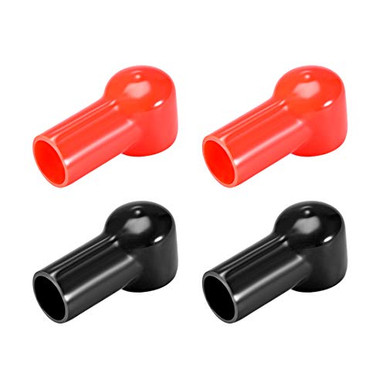 uxcell Battery Terminal Insulating Rubber Protector Covers for 20mm ...