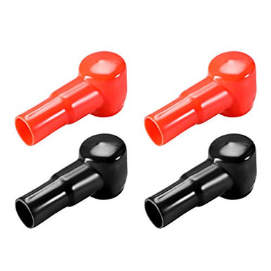 uxcell Battery Terminal Insulating Rubber Protector Covers for 30mm ...