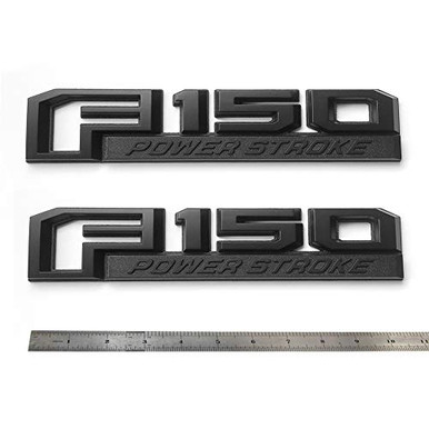 2x OEM Black F150 Powerstroke Emblems Side Fender Power Stroke Badges ...