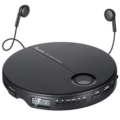 Portable CD Player Rydohi Compact Anti Skip Small Walkman CD Player ...