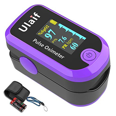 Finger Pulse Oximeter Fingertip, Portable Blood Oxygen Saturation ...