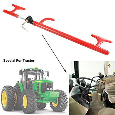 OKLEAD Anti Theft Steering Wheel Lock Handbrake Lock Adjustable Twin ...