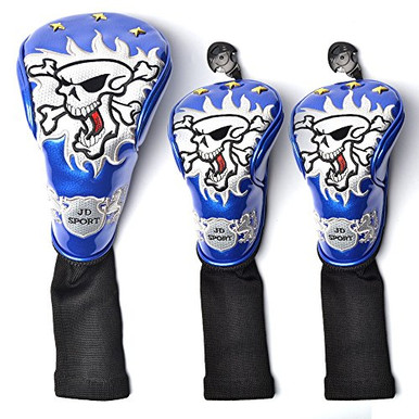 GOOACTION 3PCS/Set Skull Golf Head Covers for Driver and Fairway Woods ...